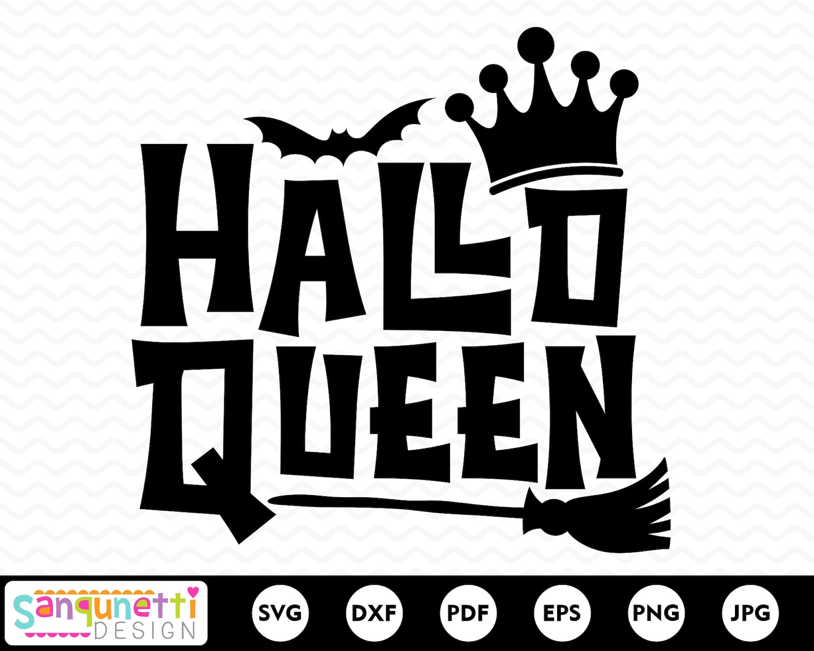 Hallo Queen SVG Halloween Cutting Files Funny Halloween | Etsy
