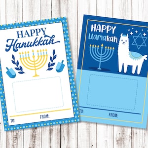 Hanukkah Gift Card Holder: Printable 5x7 (JPG, PDF) - Etsy