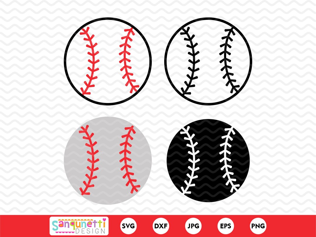 Baseball SVG Clipart: 4 Ball Variations (digital Files) - Etsy