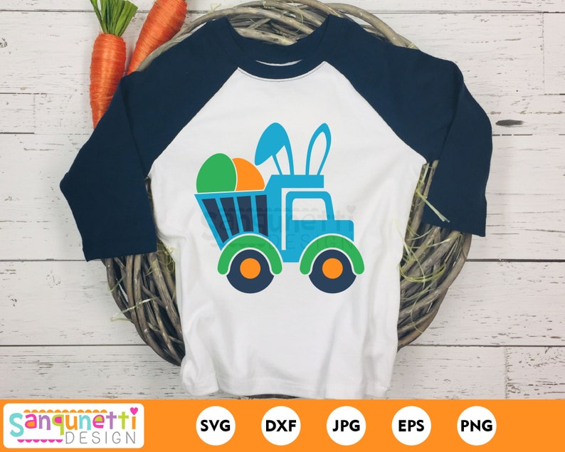 Easter Dump Truck SVG Boys Bunny Truck Cricut and Silhouette - Etsy