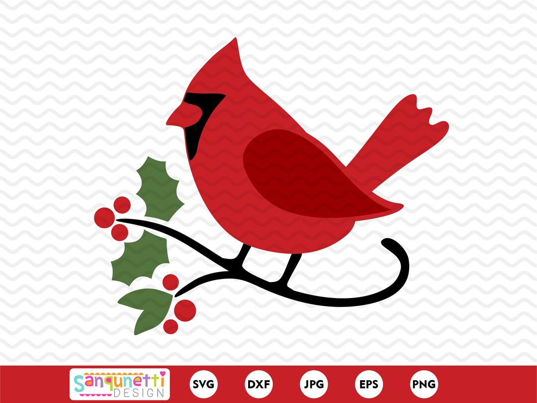 Festive Christmas Cardinal SVG Design - Perfect for Holiday Crafts and ...