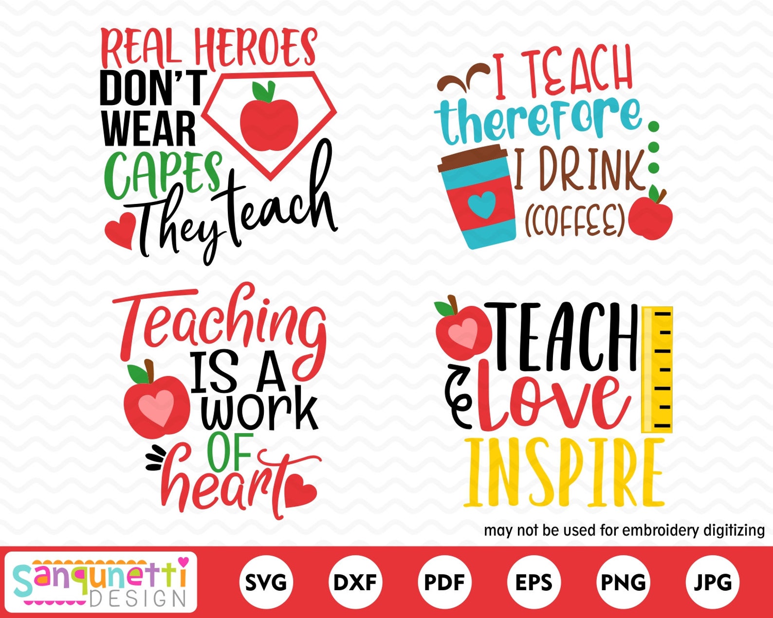 Teaching Bundle, Teacher School Cutting Files for Silhouette and Cricut ...