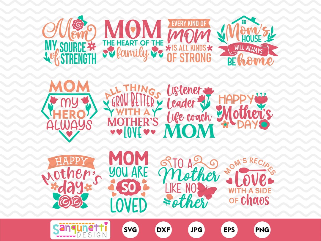 Celebrate Mom With This Mother's Day SVG and Clipart Bundle - Etsy