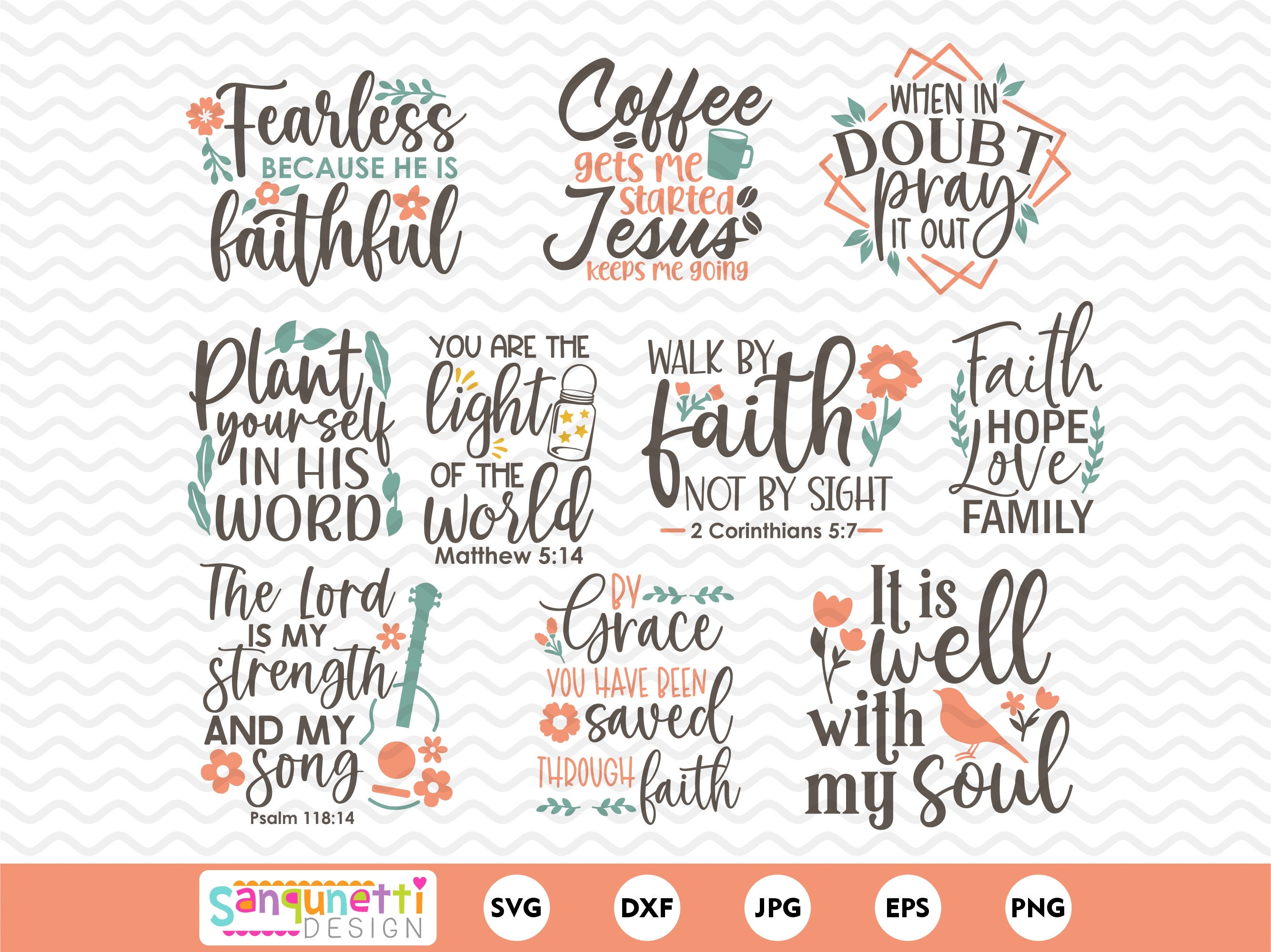 Letras de fe SVG y imágenes prediseñadas, descarga instantánea de arte ...