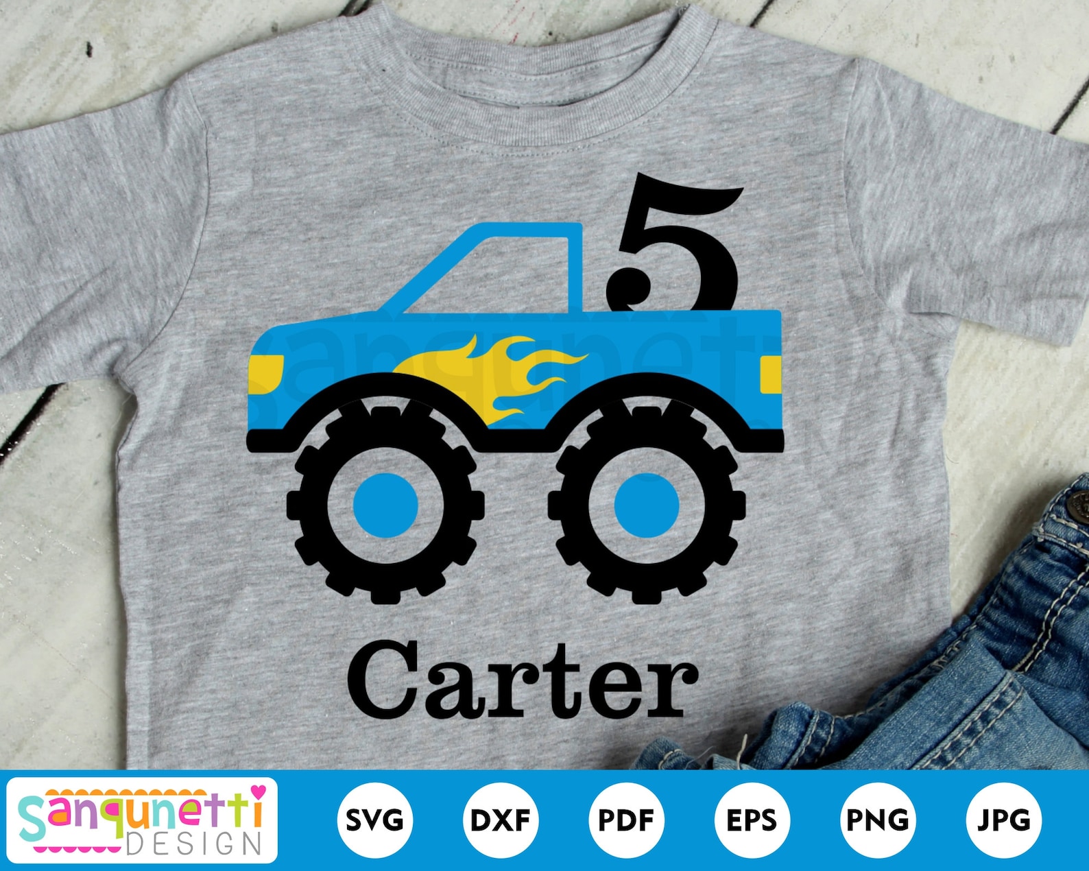 Monster Truck Svg Boys Transportation Cut File - Etsy