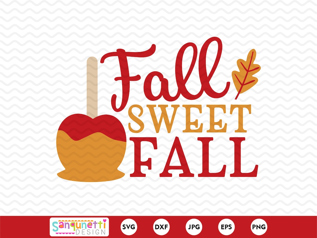 Fall Sweet Fall SVG, Autumn Cut File for Silhouette and Cricut - Etsy