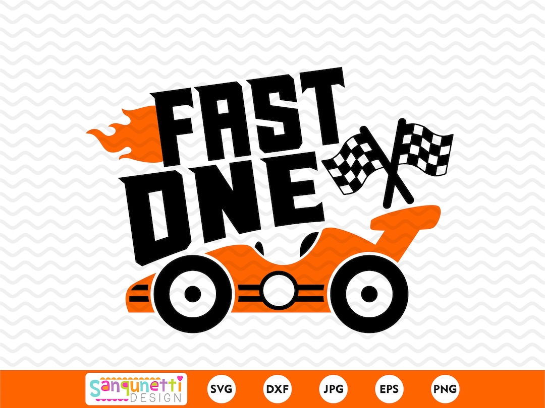 Fast One Racing 1st Birthday SVG PNG Design - Etsy