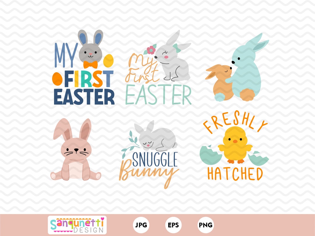 Baby Easter Clipart, Baby Bunny and Chick Clip Art, Nursery Clip Art ...