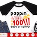Poppin Through 100 Days of School SVG, Classroom and Teacher Cutting ...