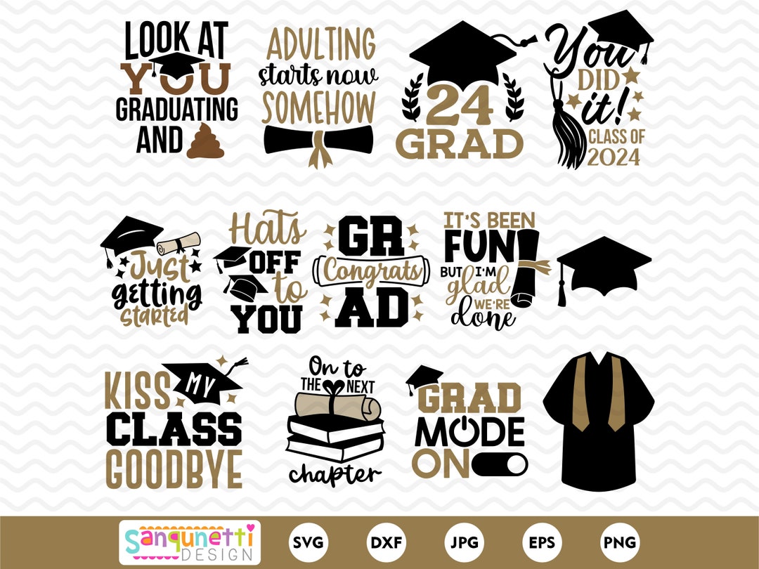 Digital Designs for the High School Graduate SVG Bundle - Etsy