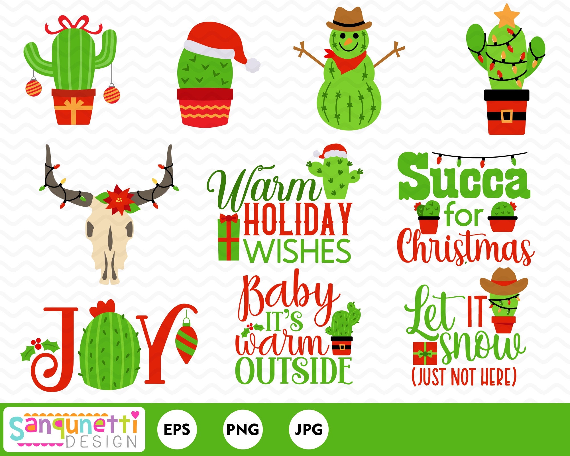 Christmas Cactus Clipart Images