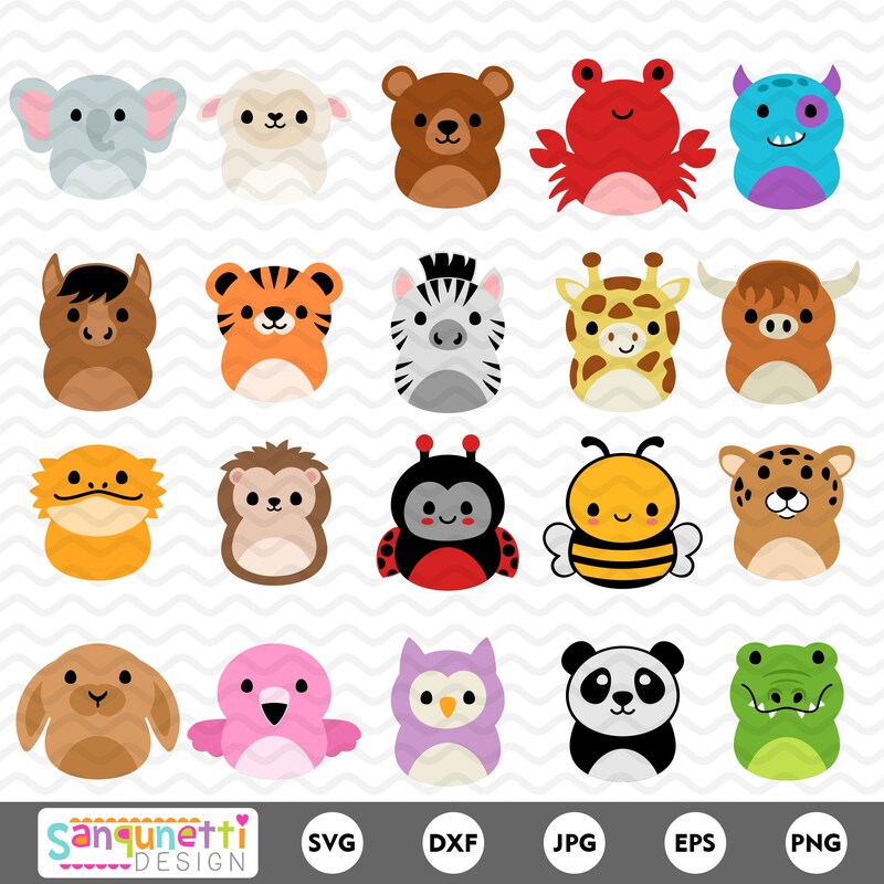 Cute Animals Svg - Etsy