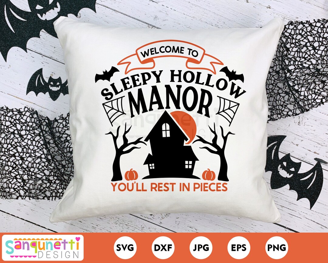 Sleepy Hollow Manor SVG, Halloween SVG Design, Cricut or Silhouette - Etsy