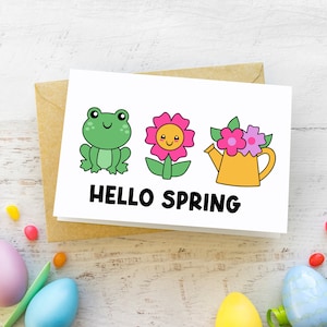 Cute Spring SVG and Clipart Bundle, Chunky Spring Graphics - Etsy