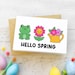 Cute Spring SVG and Clipart Bundle, Chunky Spring Graphics - Etsy