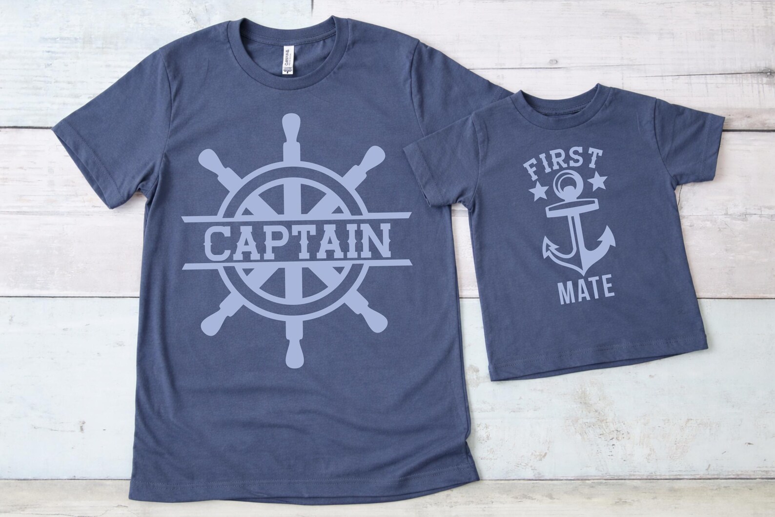 Captain and First Mate Matching SVG, Family or Couple Matching Cut File ...
