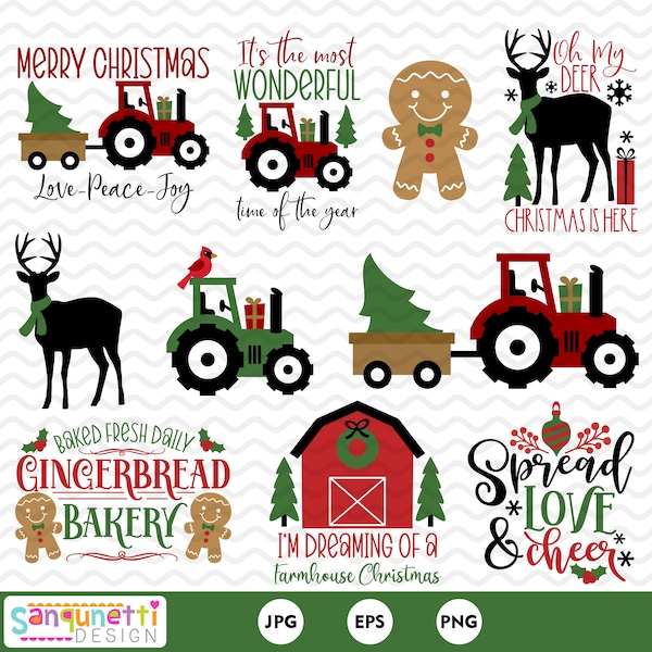 Christmas Digital Clipart - Etsy