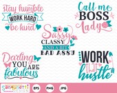 Motivational Boss Girl Clipart Inspirational Clip Art Lady - Etsy