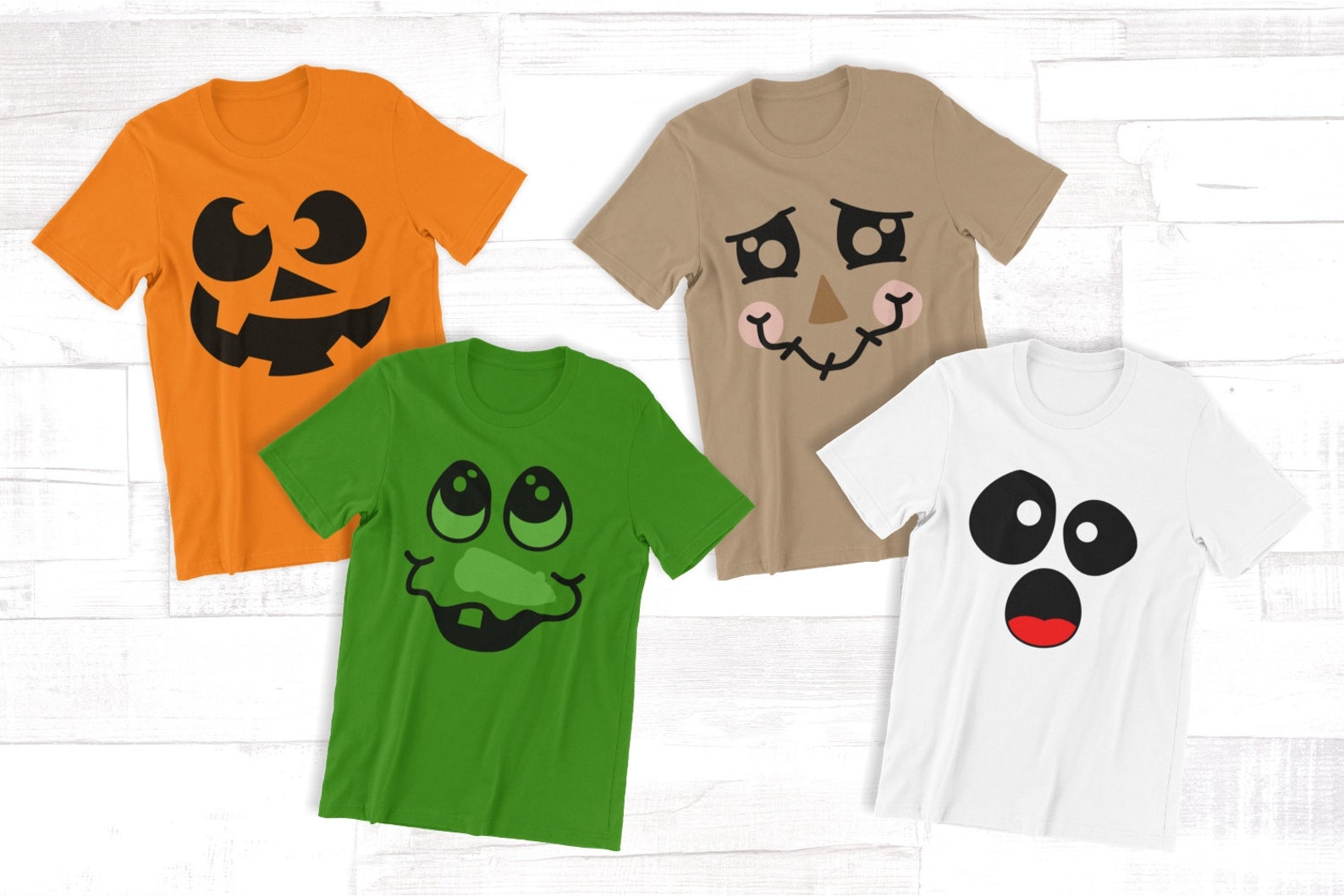 Halloween Faces Bundle, Fall Faces SVG - Etsy