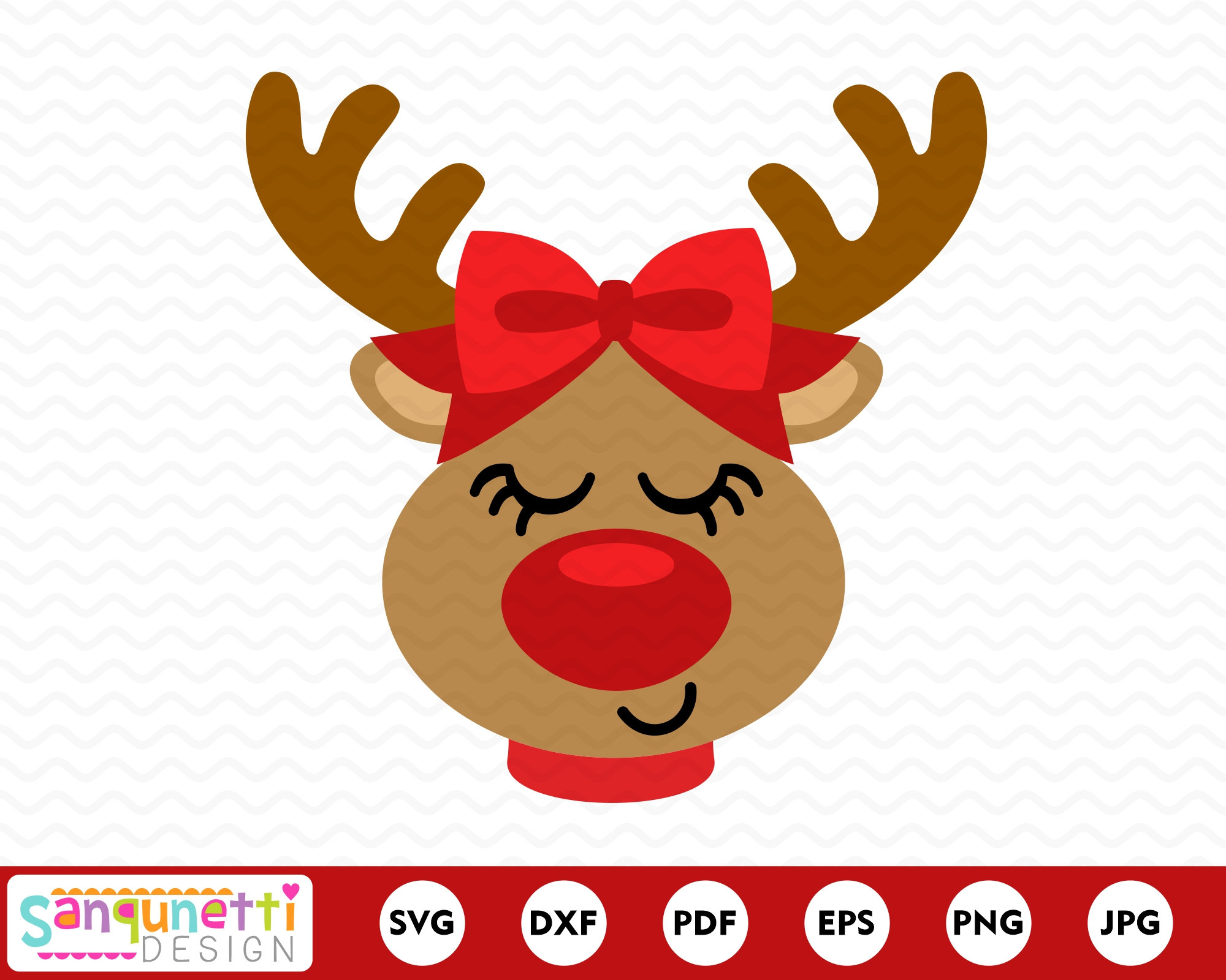 Reindeer Girl Face Svg Christmas Cutting File Silhouette or - Etsy ...
