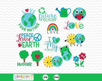 Earth Day Clipart, Recycling Clip Art, Recycle Clipart, Tree Clipart ...