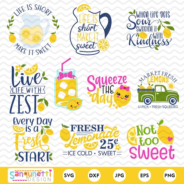 Lemon Svg - Etsy
