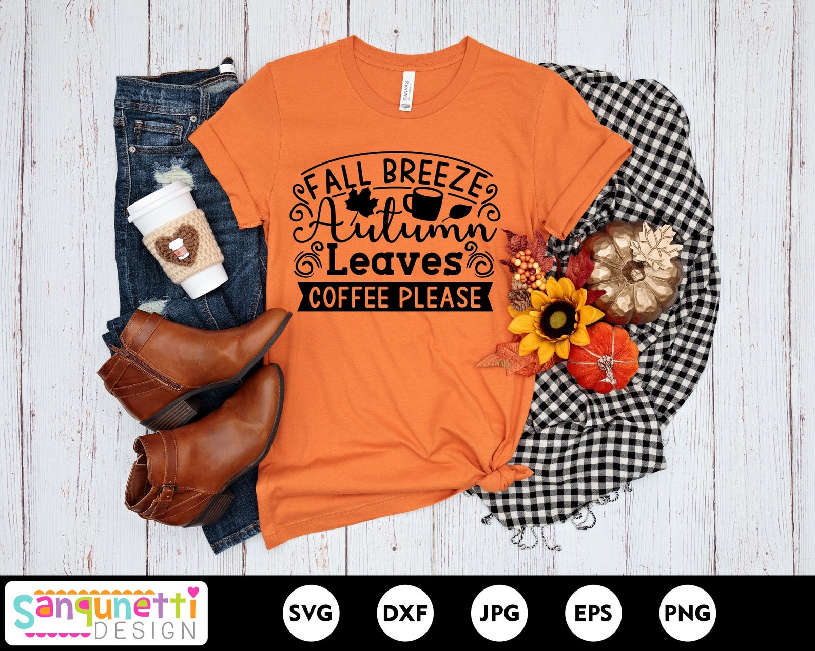 Fall Breeze Autumn Leaves Coffee Please Fall Breeze SVG Fall - Etsy