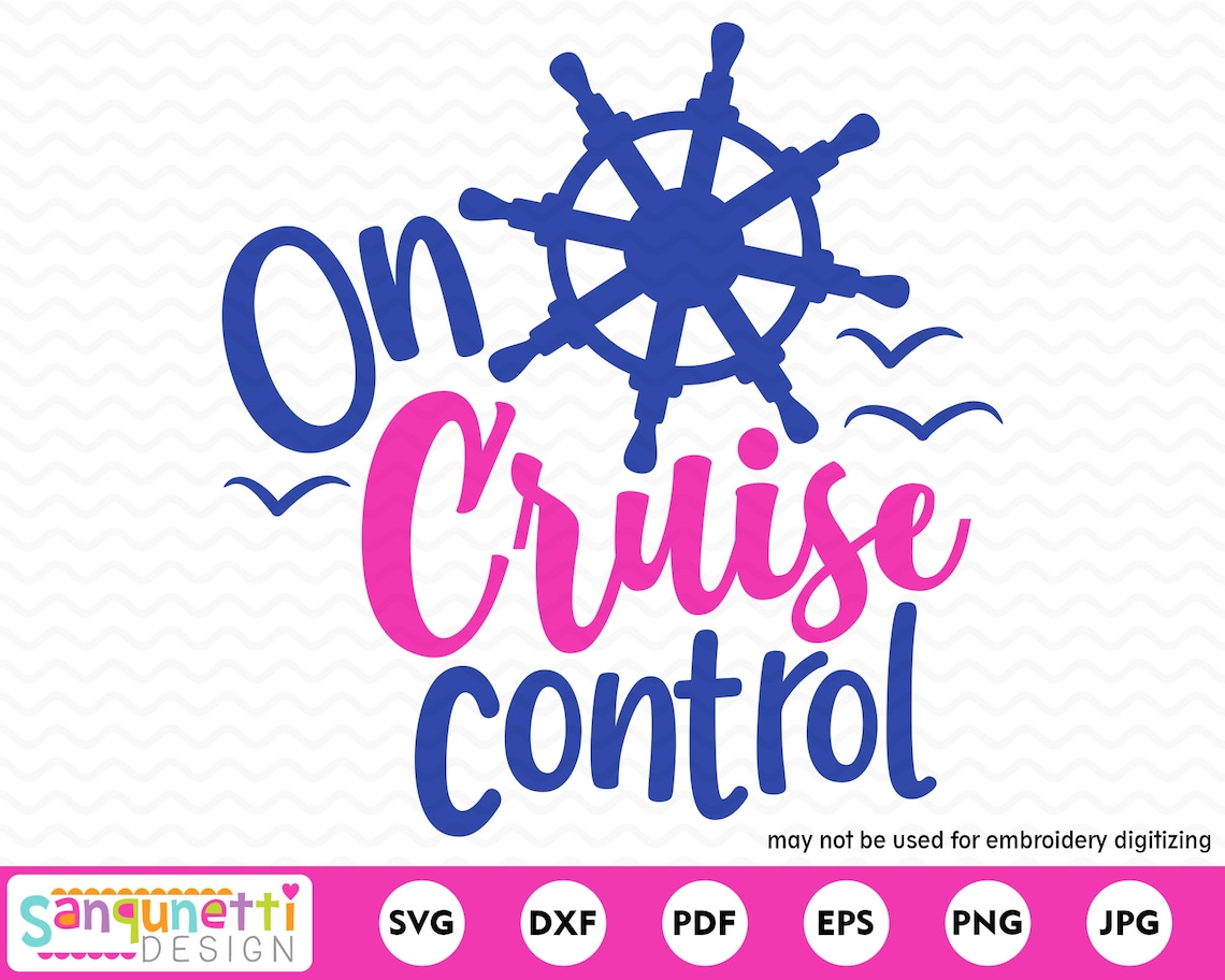 On Cruise Control Svg Vacation Cut File for Silhouette or - Etsy