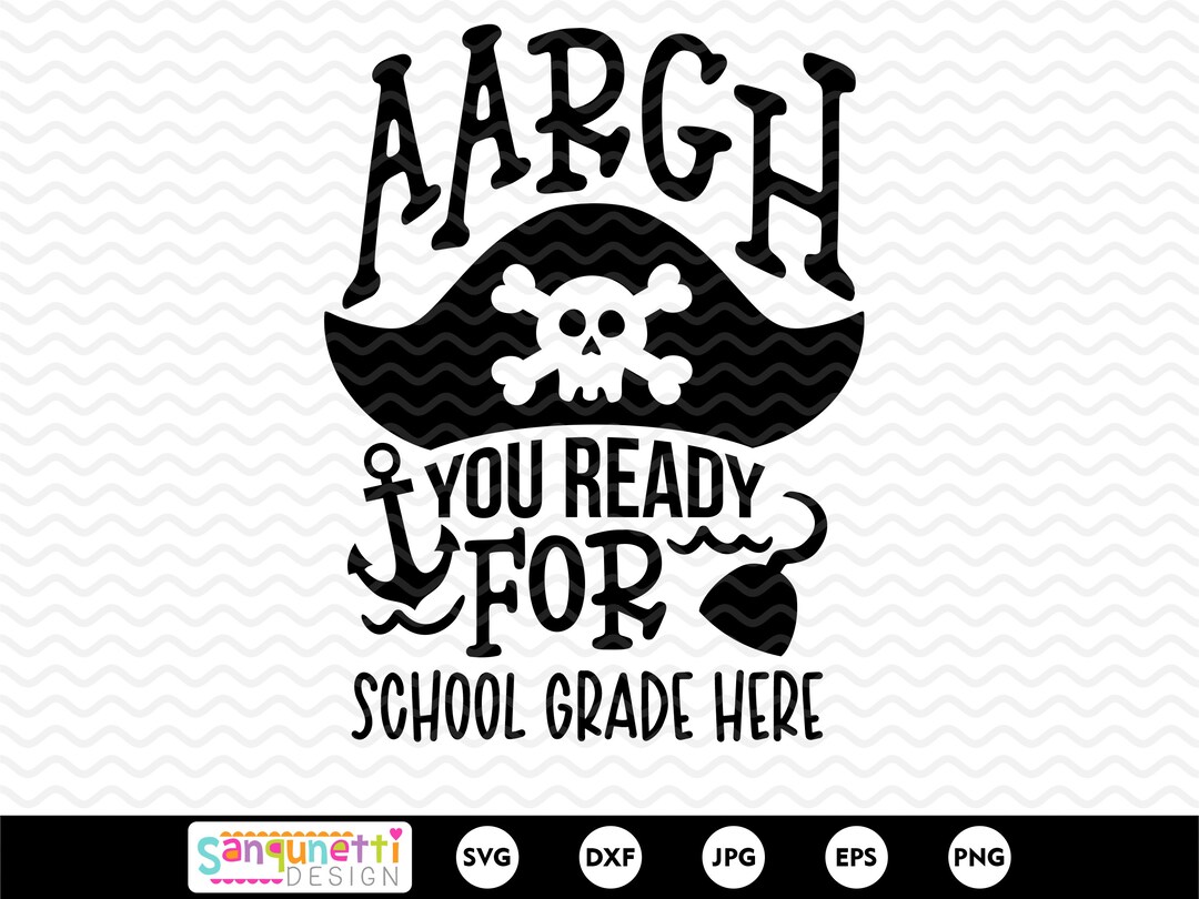 Pirate-themed Back-to-school SVG and PNG Design - School Grades SVG - Etsy