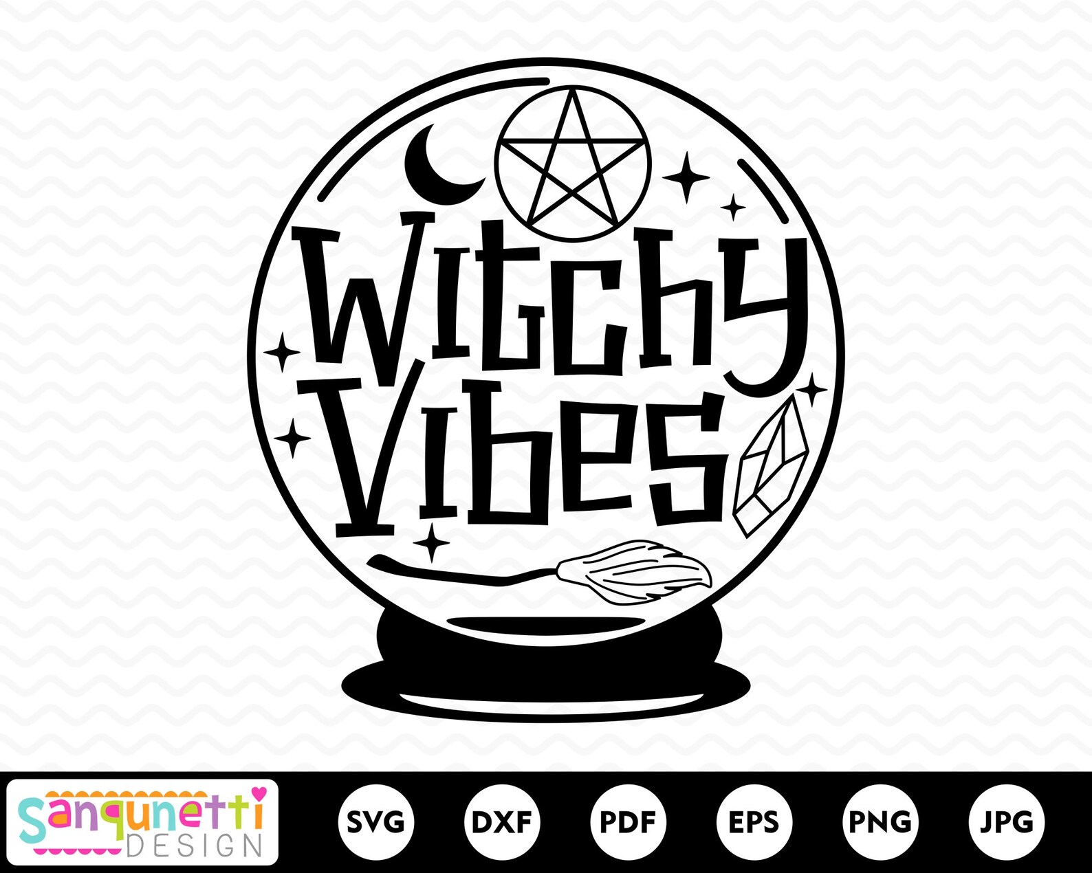 Witchy Vibes SVG Halloween and Witch Svg Moon Goddess Svg - Etsy