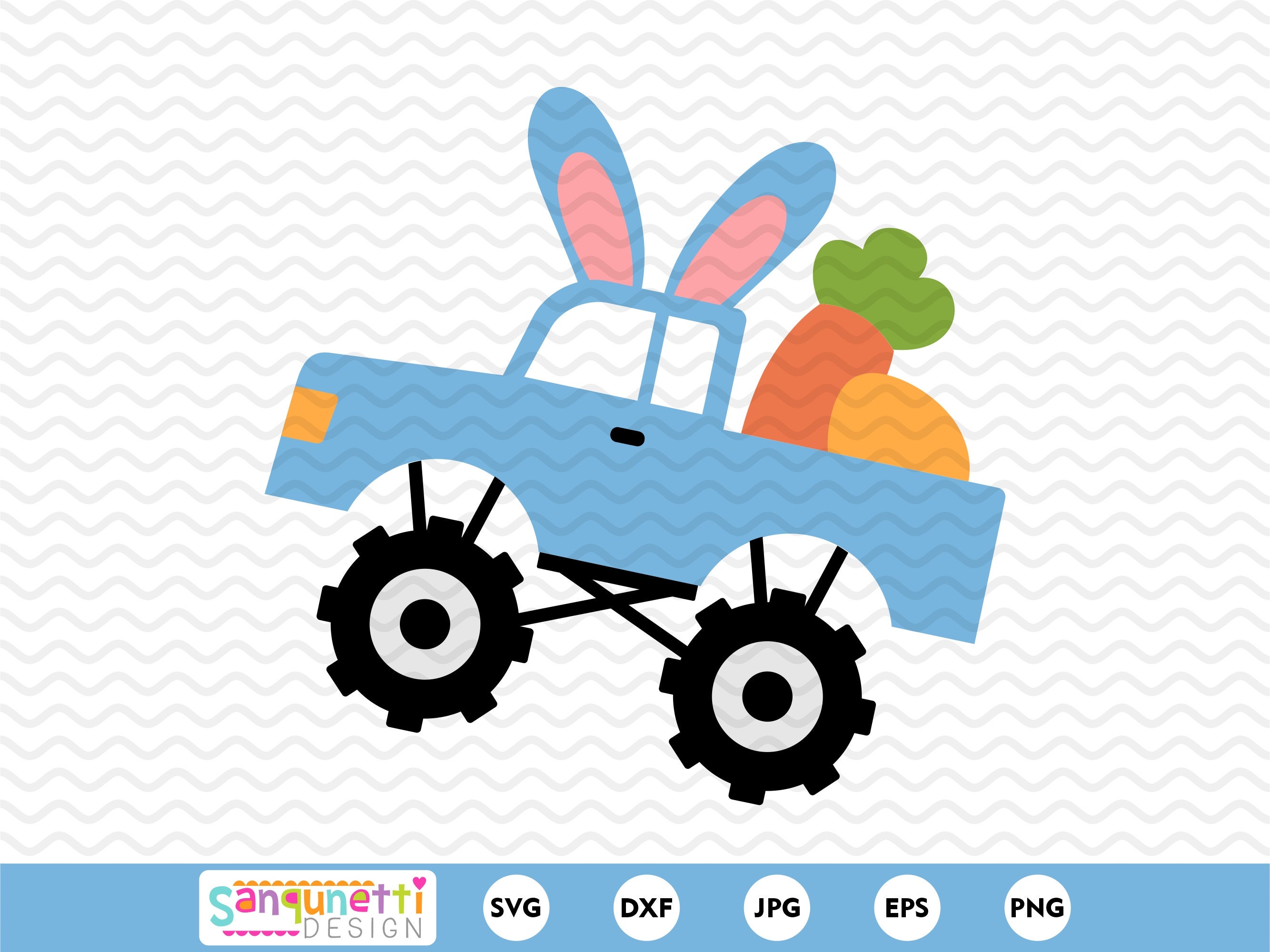 Easter Monster Truck Svg, Spring Cut File for Boys - Etsy