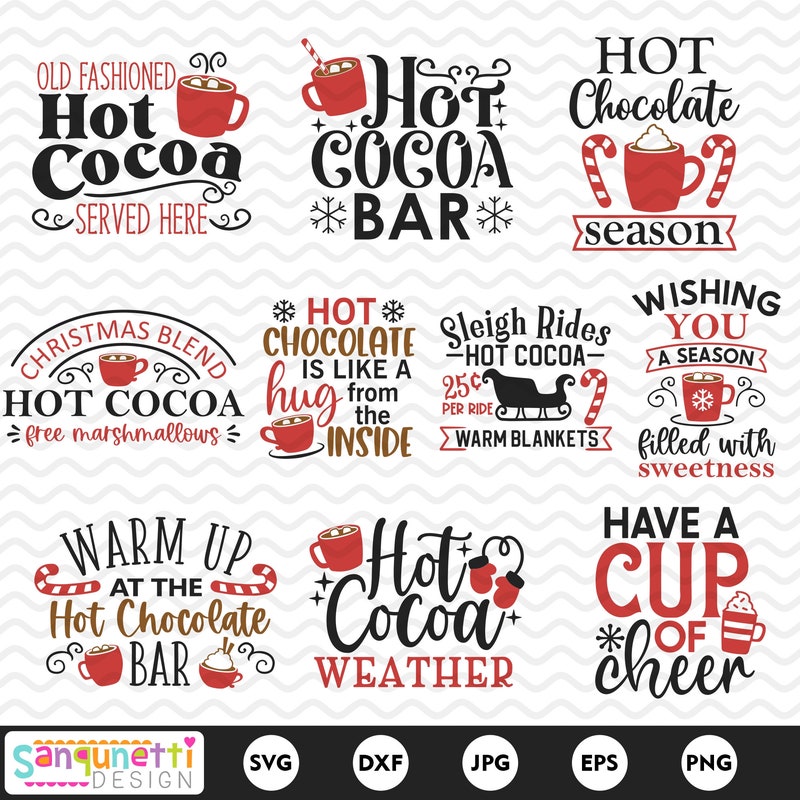 Hot Cocoa Clipart - Etsy