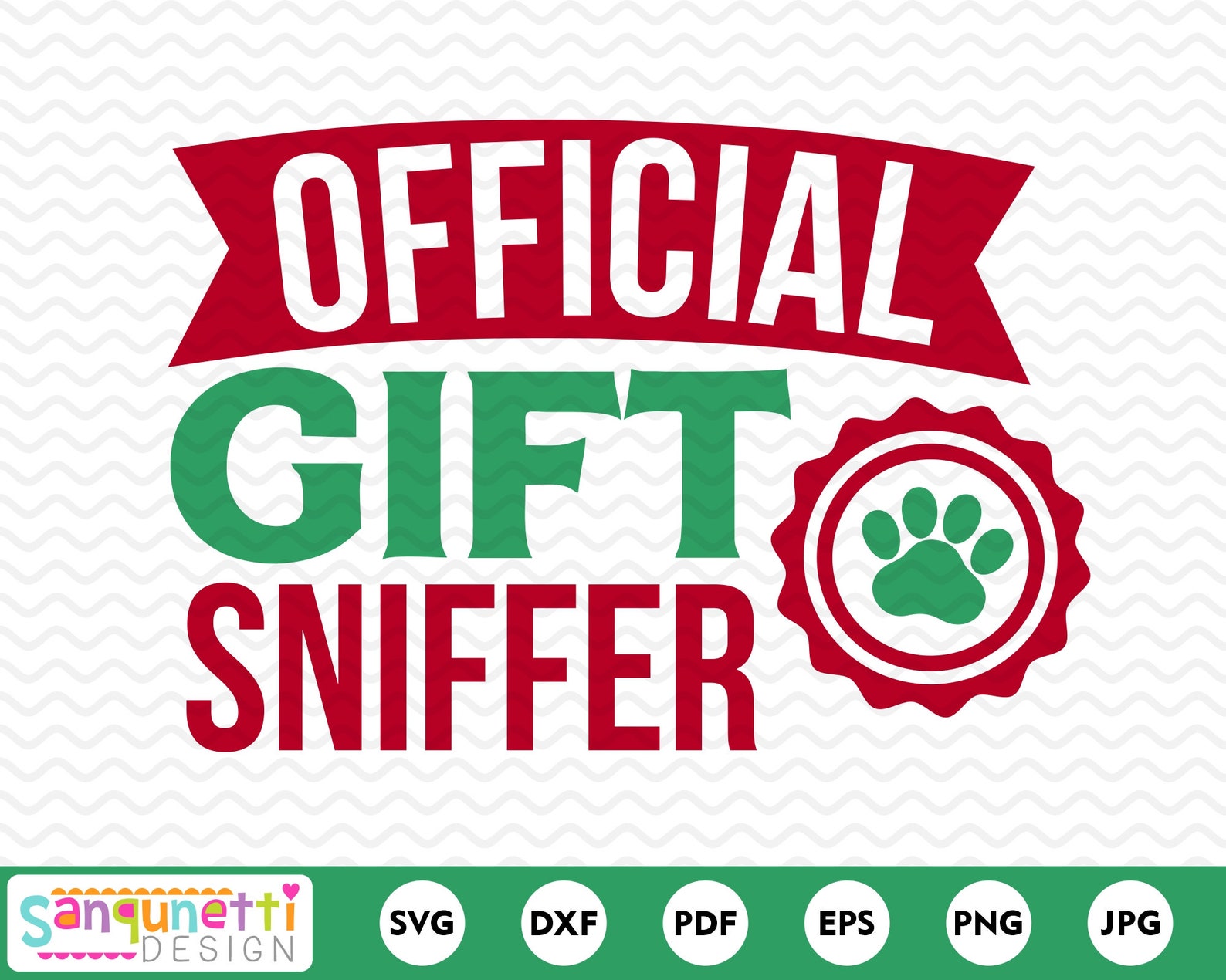 Official Gift Sniffer Dog SVG Pet Christmas Digital Art for - Etsy