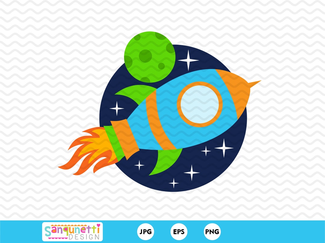 Buy Rocket Clipart, Outer Space Clipart, Digital Art for Boys Online in ...