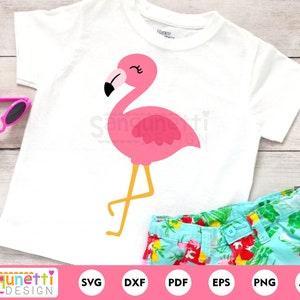 Flamingo SVG, Pink Flamingo Summer Cutting File, Beach and Tropical ...