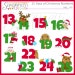 25 Days of Christmas Clipart, Christmas Numbers, Christmas Advent ...