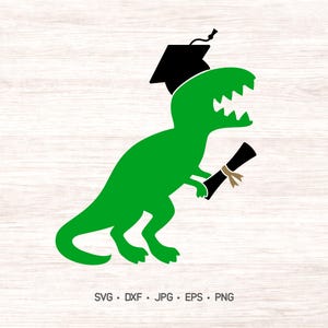 Dinosaur Graduate SVG, T-rex Graduation - Etsy