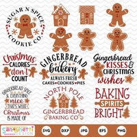 Gingerbread Svg - Etsy