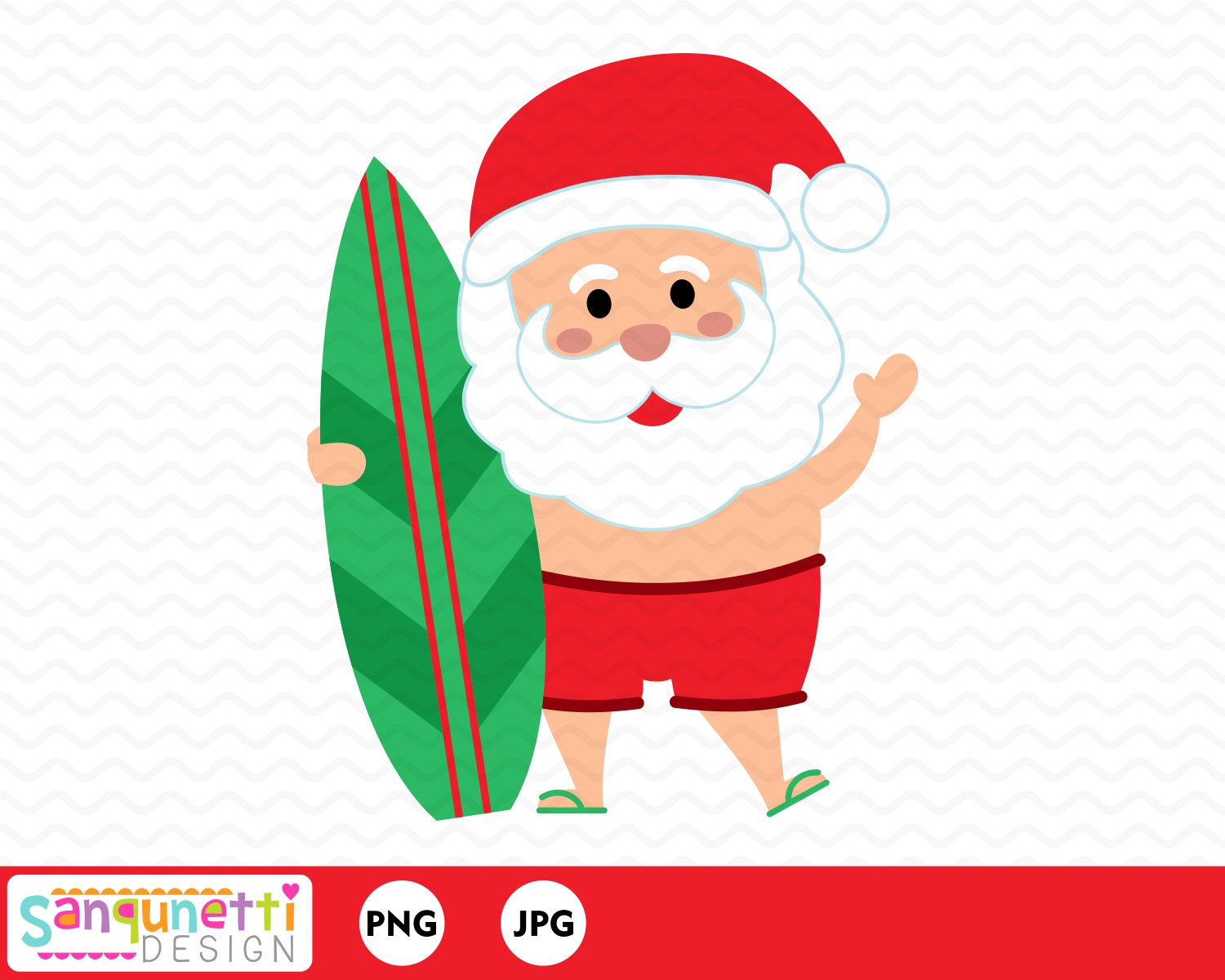 Christmas Beach Clip Art