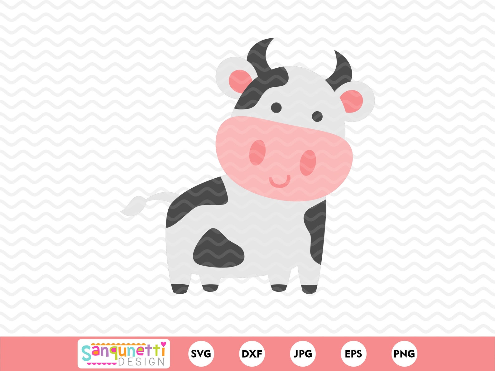 Farm Cow SVG, Farmhouse Cut File for Silhouette or Cricut - Etsy