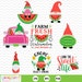 Gnome Watermelon Clipart, Gnome Digital Art, Summer Fruit Clip Art ...