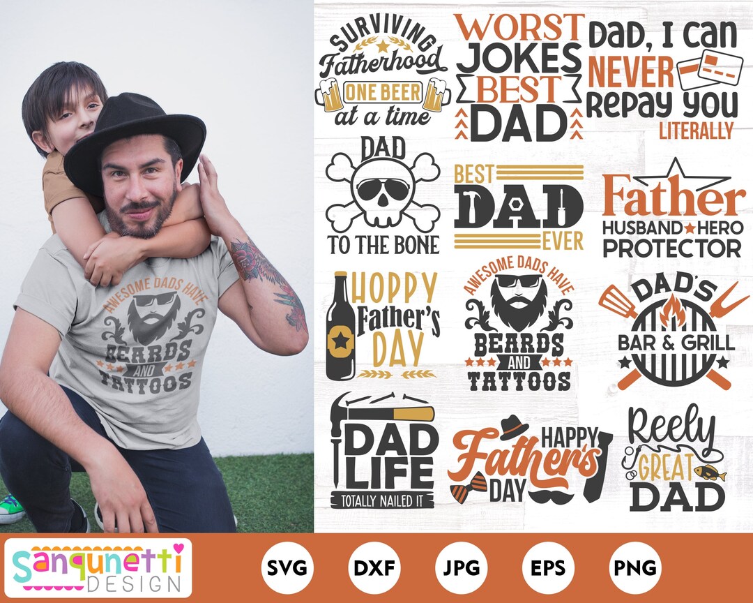Father's Day SVG Bundle Dad Bundle Father's Day - Etsy