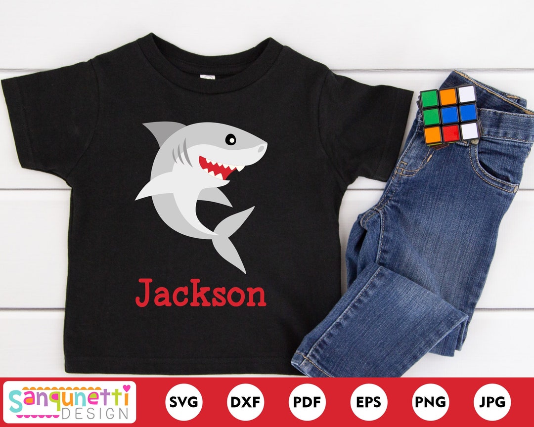 Shark SVG, Boys Ocean Cut File, Digital Art, Sihouette or Cricut - Etsy