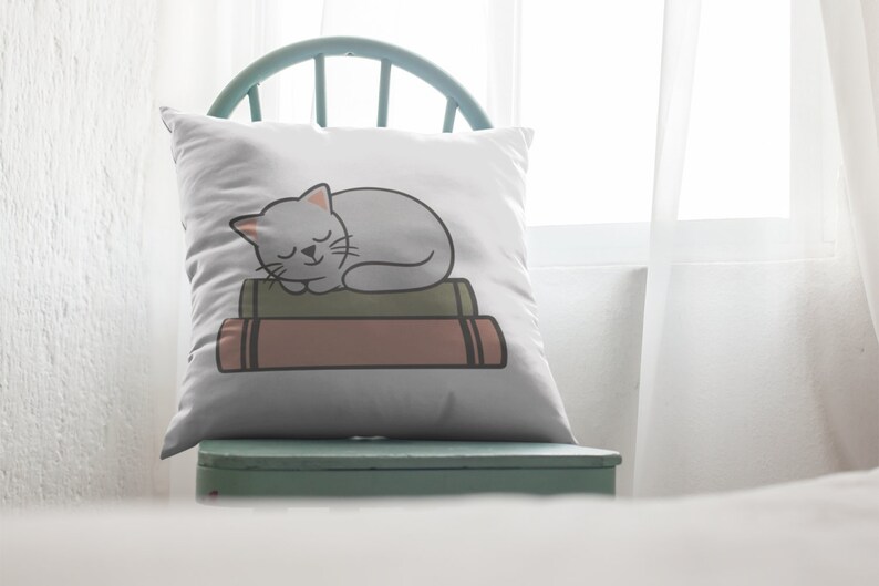 Cat SVG Bundle Reading SVG Cat Clipart Bundle Books - Etsy