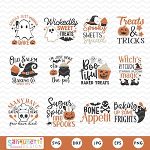Halloween Baking SVG Bundle | Spooky Kitchen Quotes | Witchy Baking ...