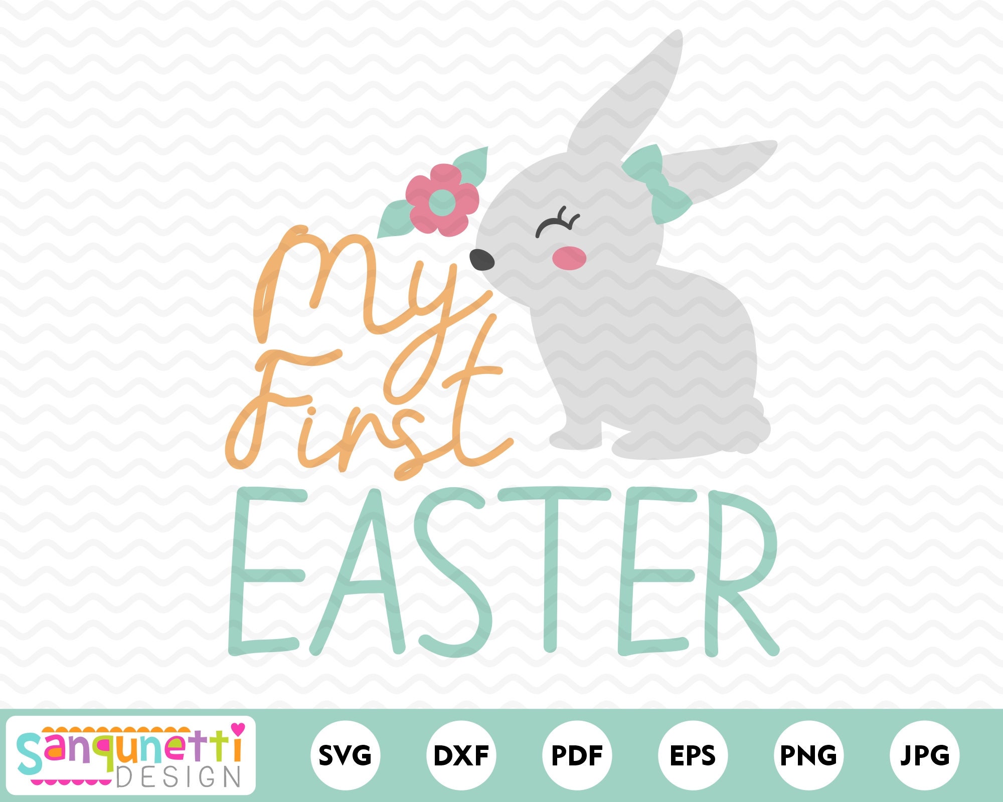 My First Easter Baby Girl SVG Bunny Rabbit Cut File Baby - Etsy