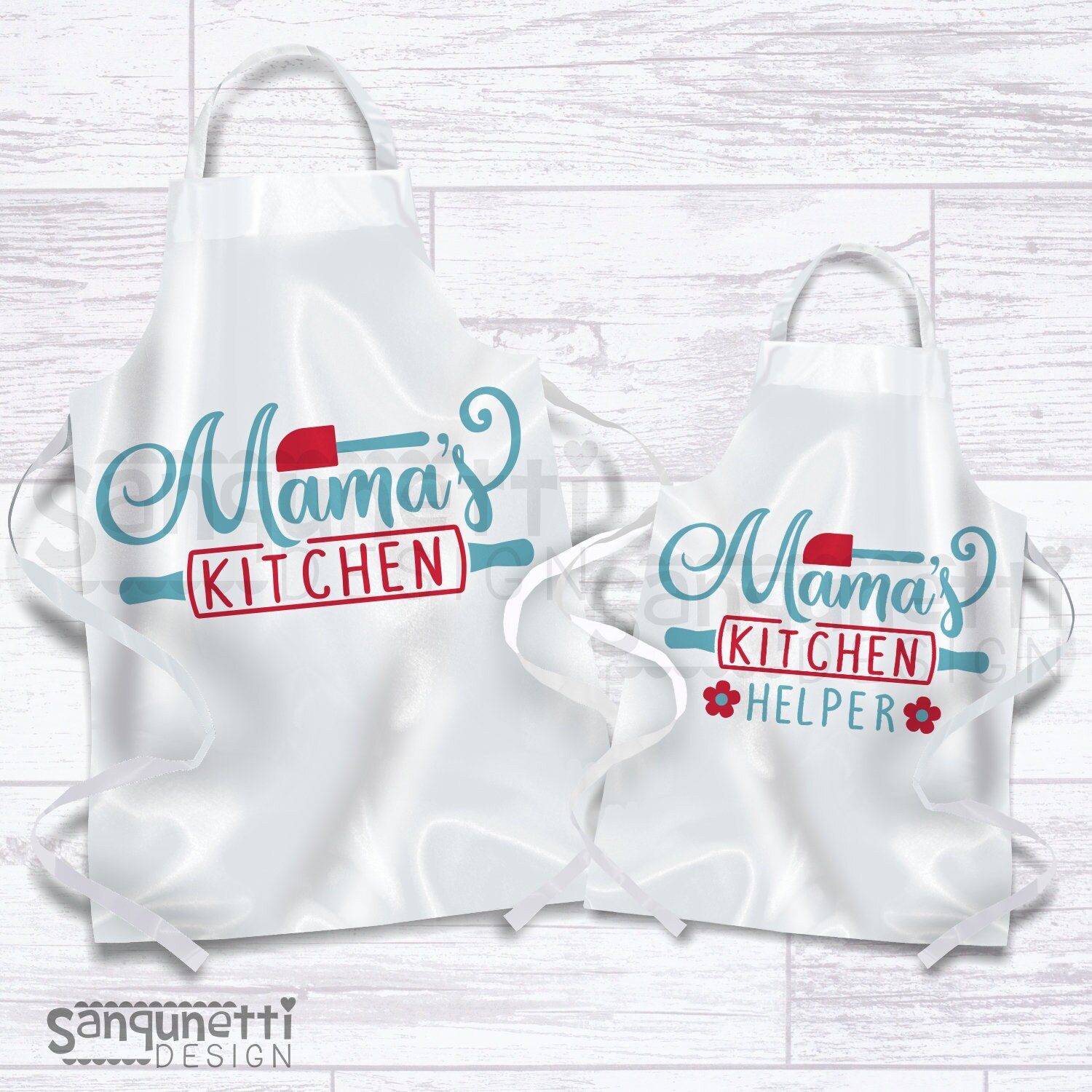 Mama's Kitchen and Helper SVG Mommy and Me Svg Kitchen | Etsy Canada