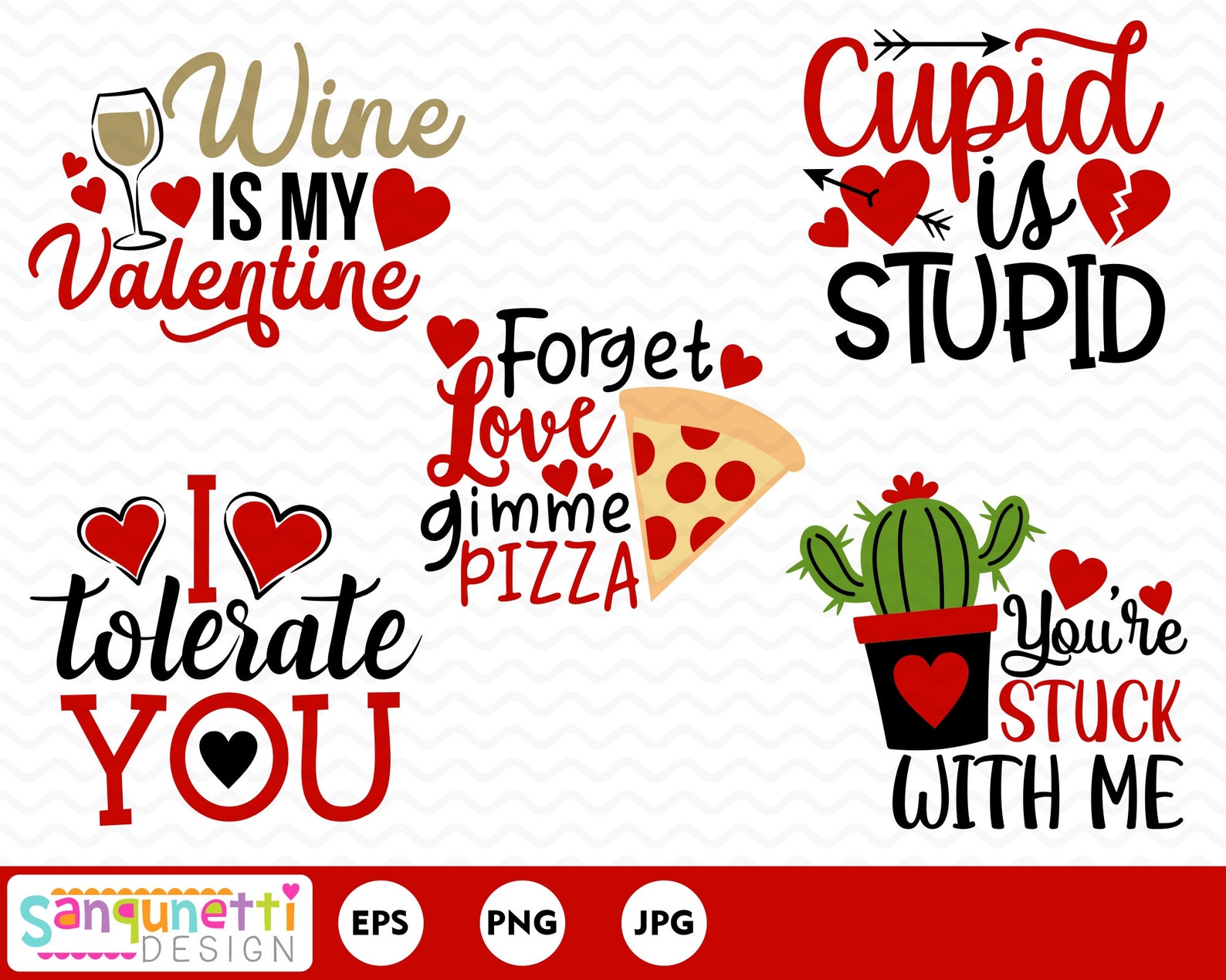 Funny Valentine Clipart Love Lettering Digital Art Vector - Etsy