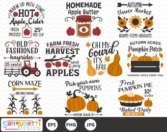Fall Market Clipart - Etsy
