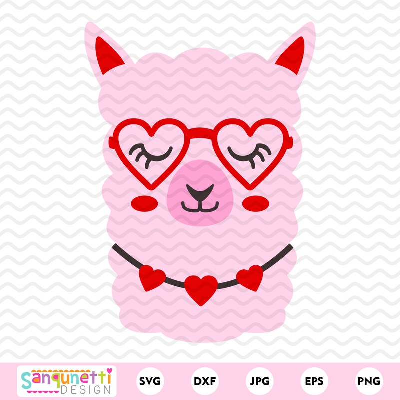 Valentines Llama - Etsy